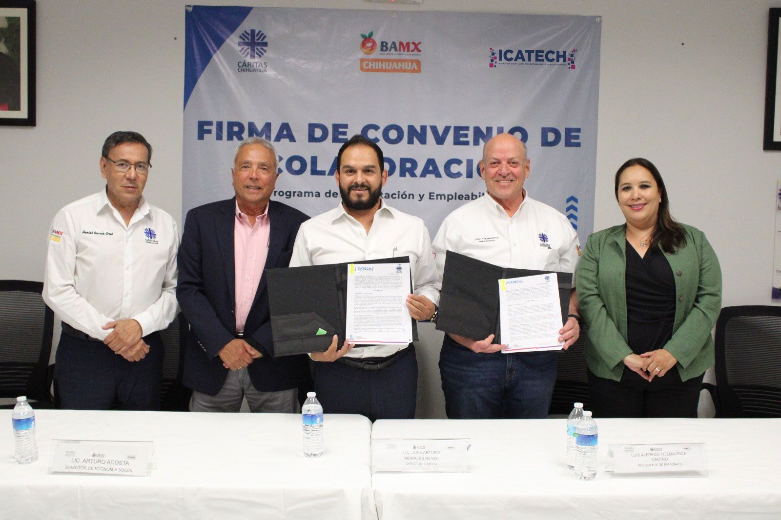 Firman Cáritas de Chihuahua e ICATECH convenio para ofrecer capacitaci – caritascuu